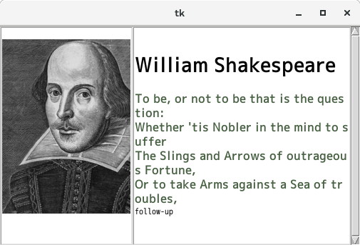 Tkinter Tutorial Text Widgets