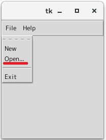 Tkinter Tutorial Menus