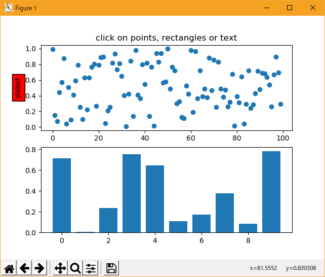 matplotlib event_handling_Examples 10_pick_event_demo